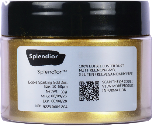 Edible Dust, FREE E171, Edible Gold Luster, Sunflower Group – Edible ...